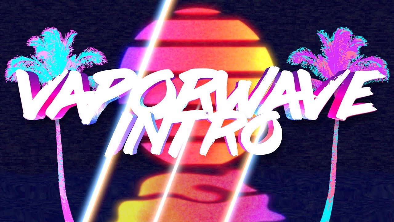 AESTHETIC VAPORWAVE INTRO TEMPLATE (NO TEXT) - YouTube