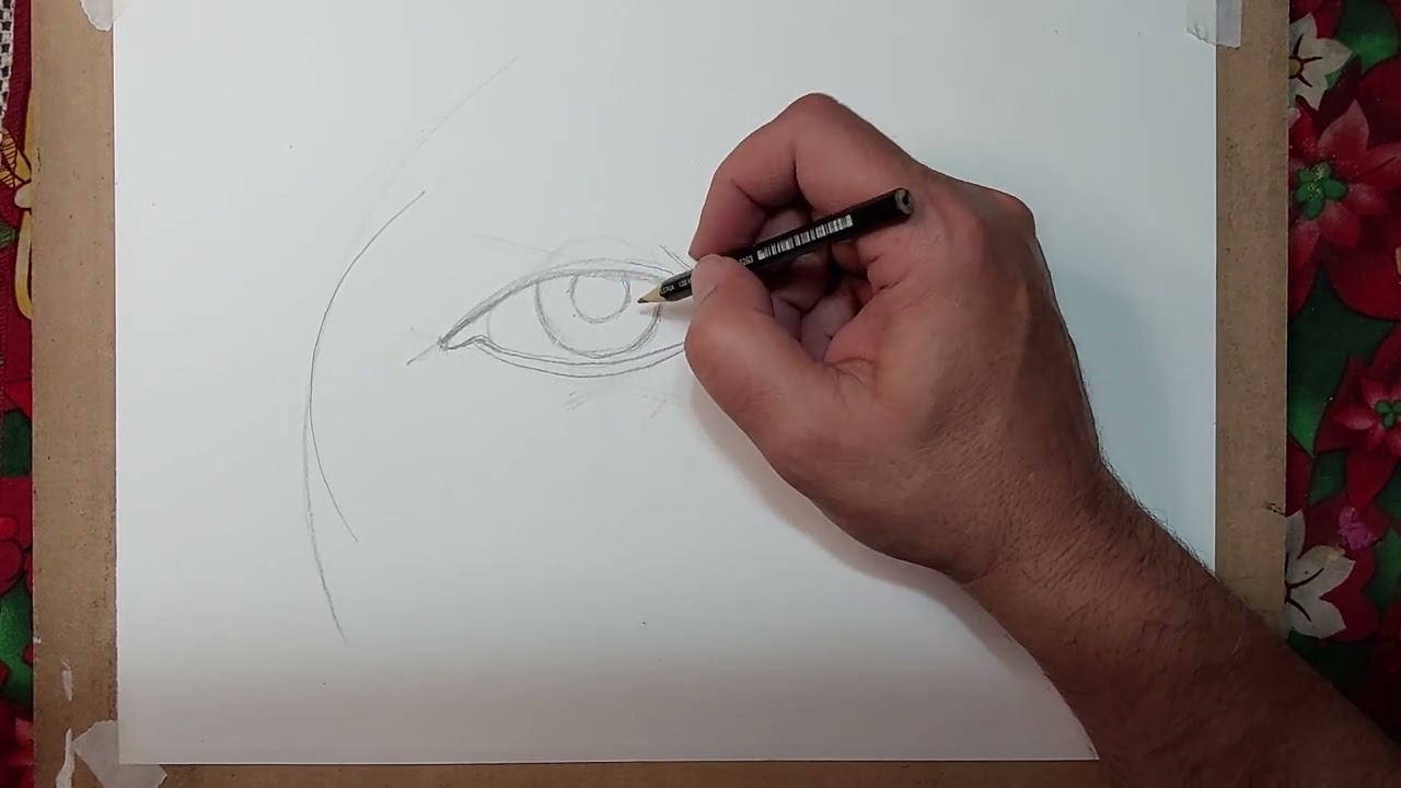 Como dibujar un ojo realista paso a paso - YouTube