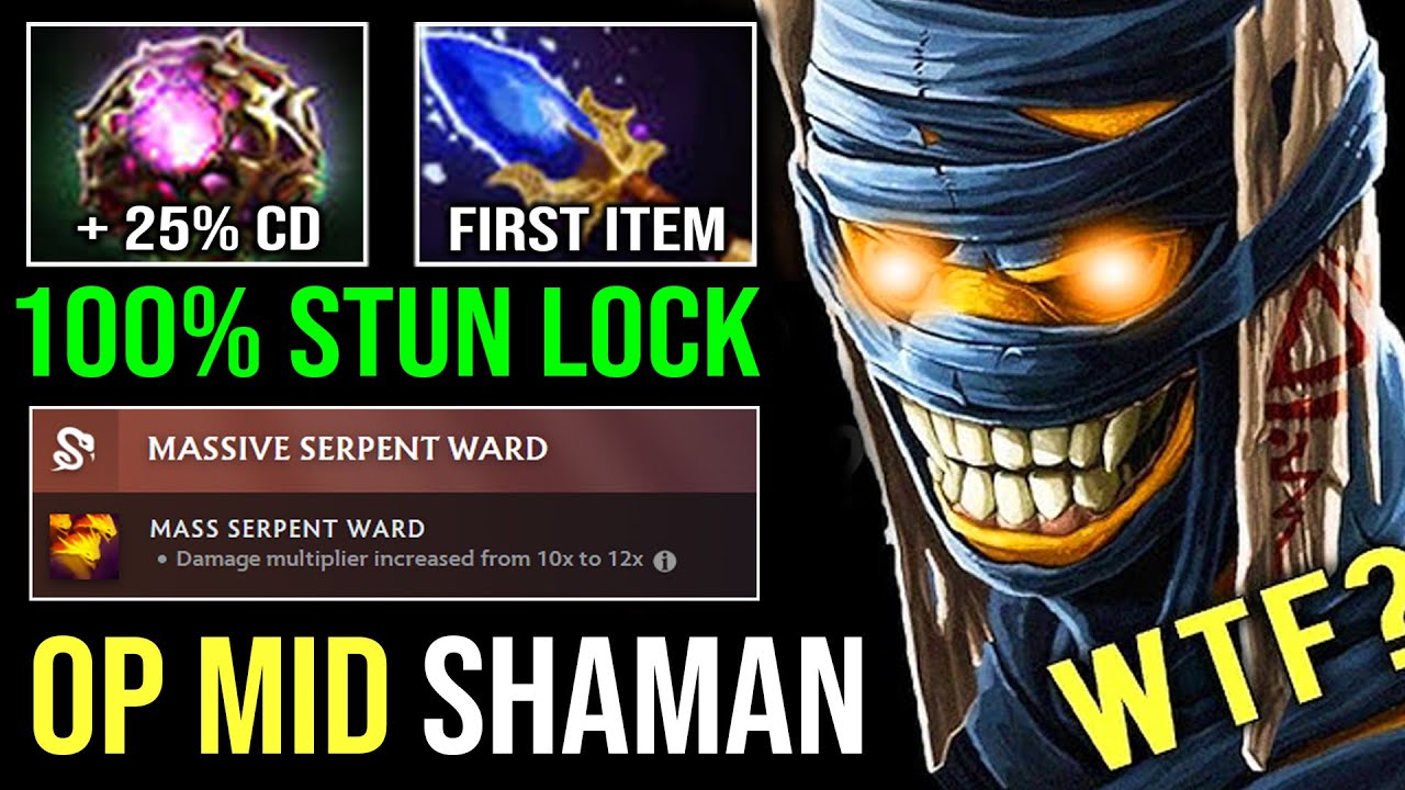 NEW OP MID SHAMAN First Item Scepter Massive Serpent Ward Facet 100% ...