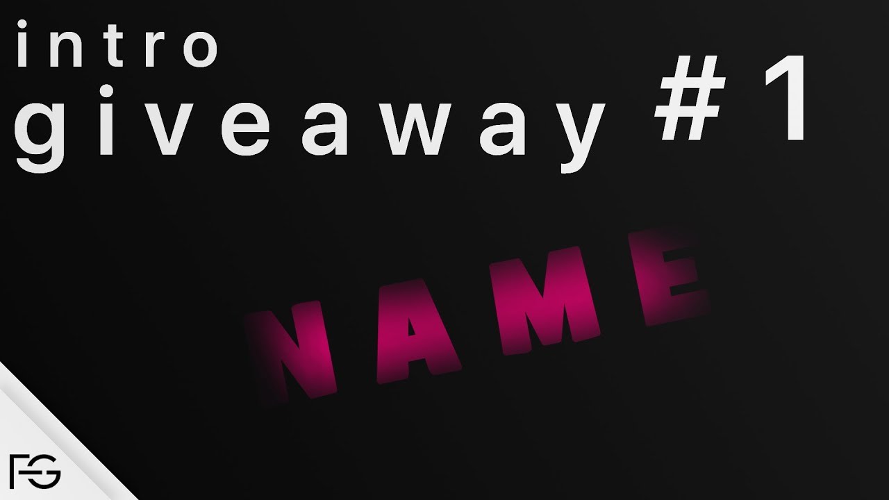 Intro Giveaway #1 | Giveaways/Previews/Other - YouTube