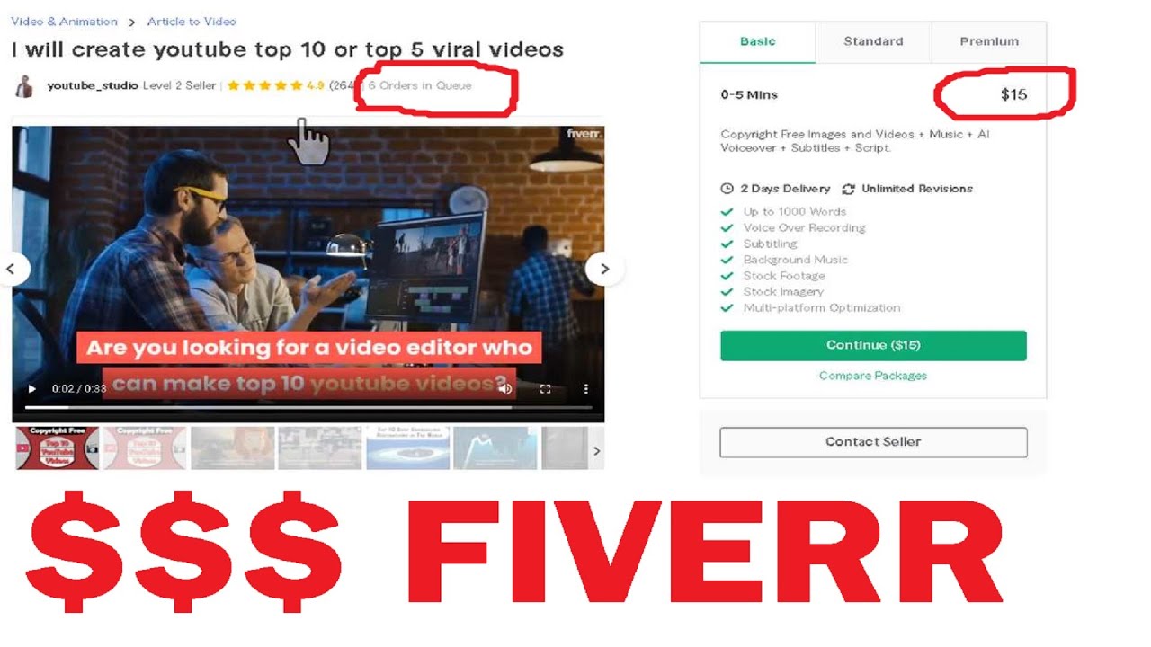 These Sellers Make $100/Day on Fiverr With Automatic Video Making Tools ...