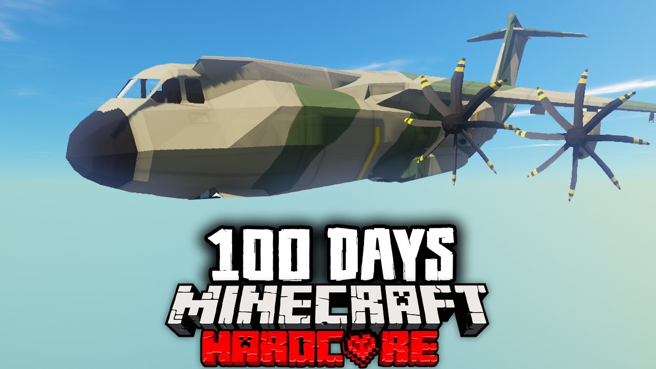 I Survived 100 Days on a PLANE in a Zombie Apocalypse in Hardcore ...