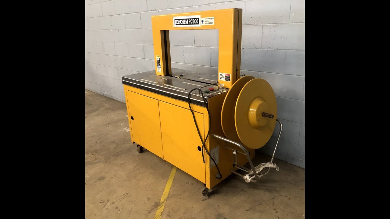 Polypropylene Strapping Machine / Flejadora Semiautomatica Polychem ...