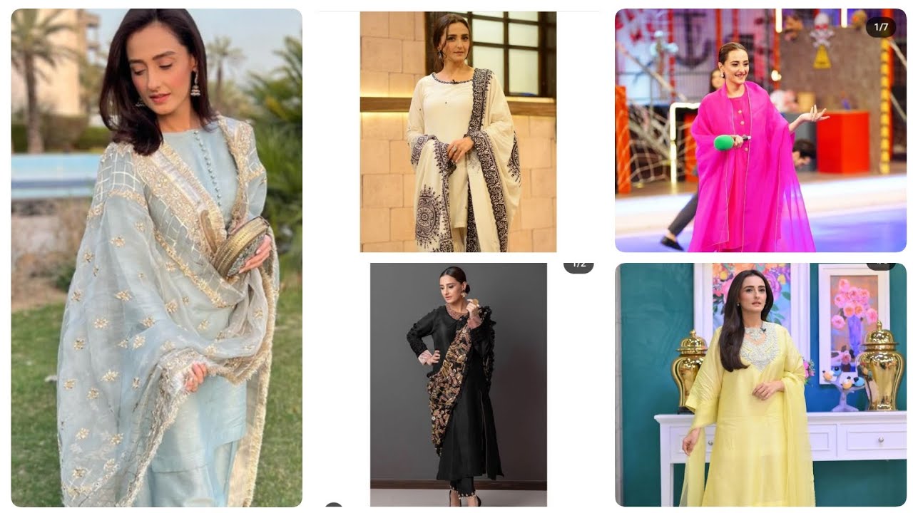 Moomal sheikh dresses designs - YouTube