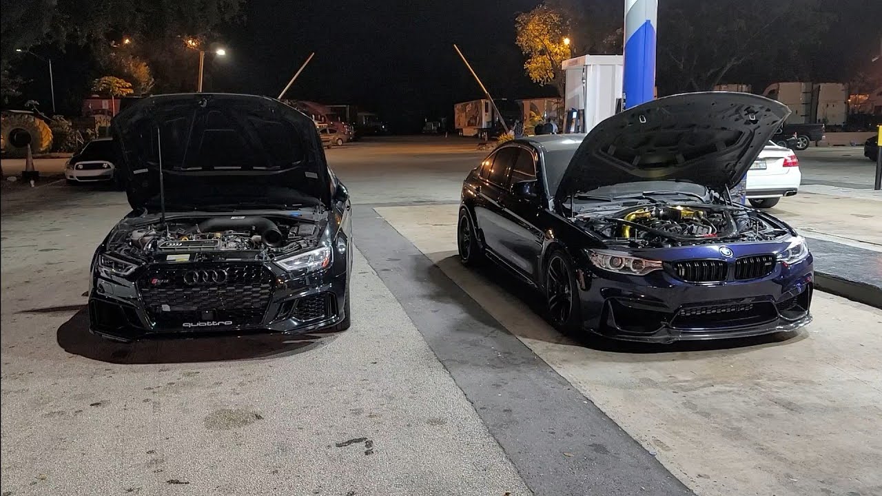 2016 BMW M3 Upgraded Single Turbo Kit E85 vs 2018 Audi RS3 Upgraded ...