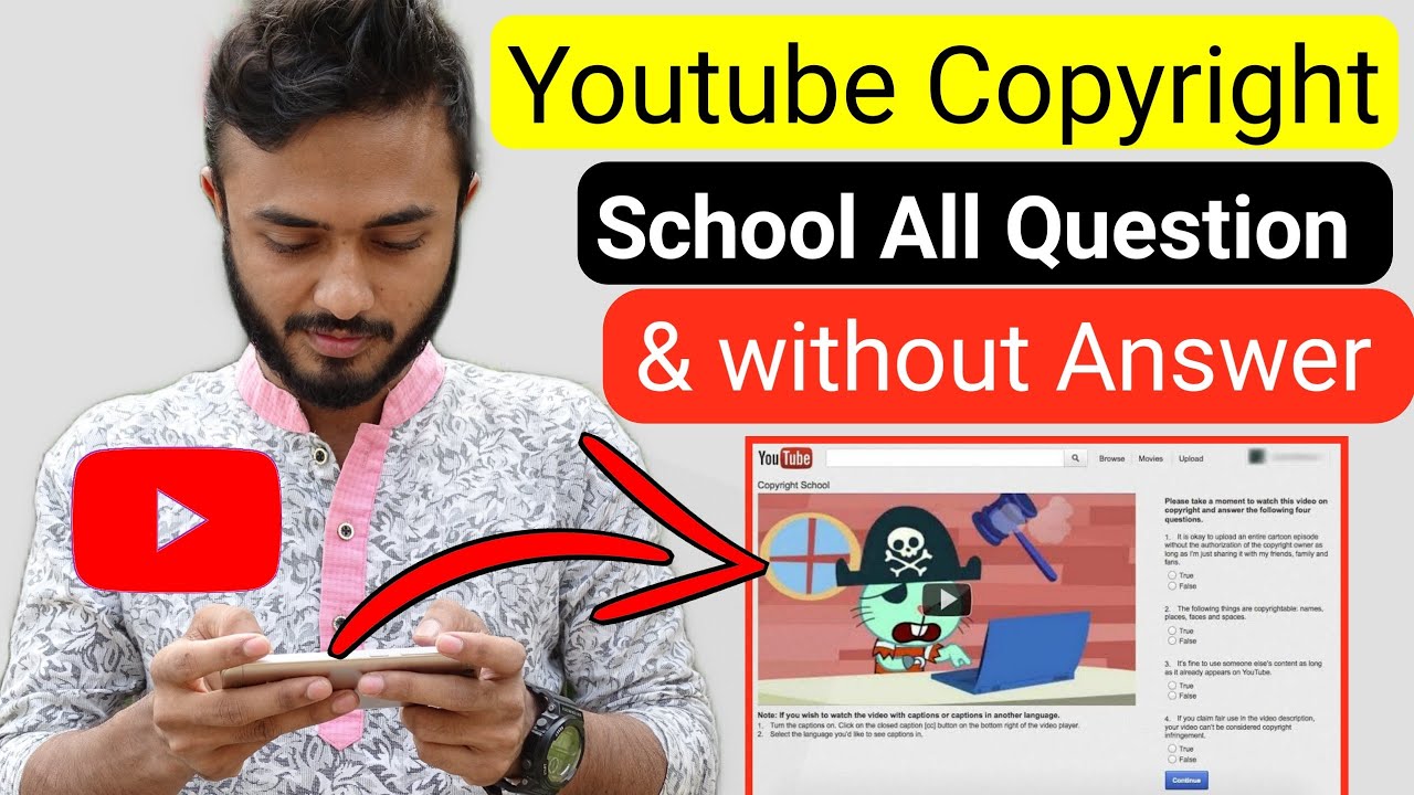 Youtube copyright school question answer।।copyright school।।Answer ...