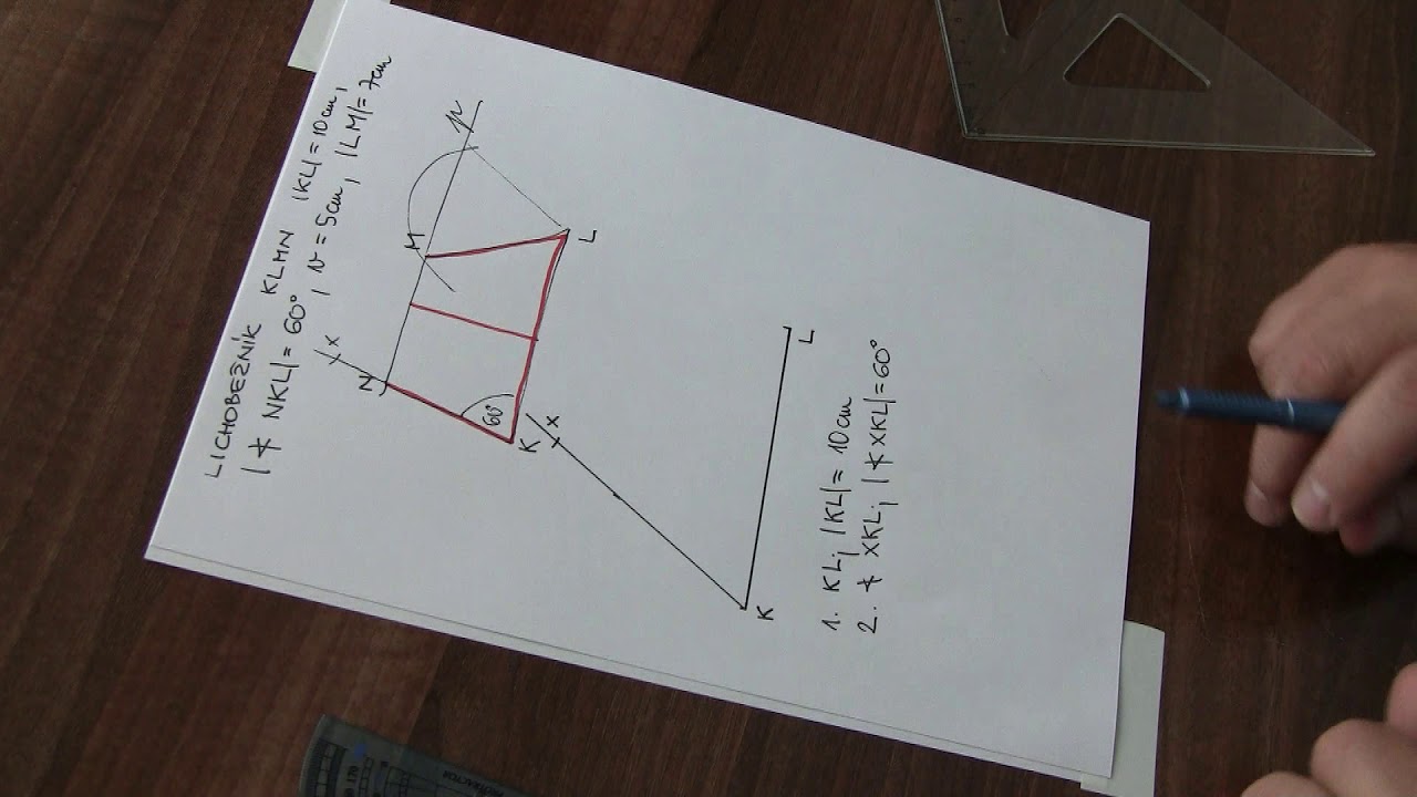 Lichobežník konštrukcia 5 - YouTube