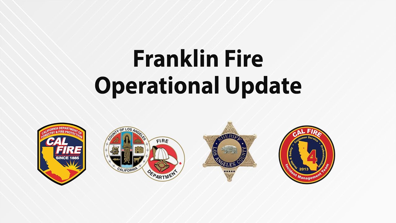 Operational Update Franklin Fire - December 12th, 2024 - YouTube