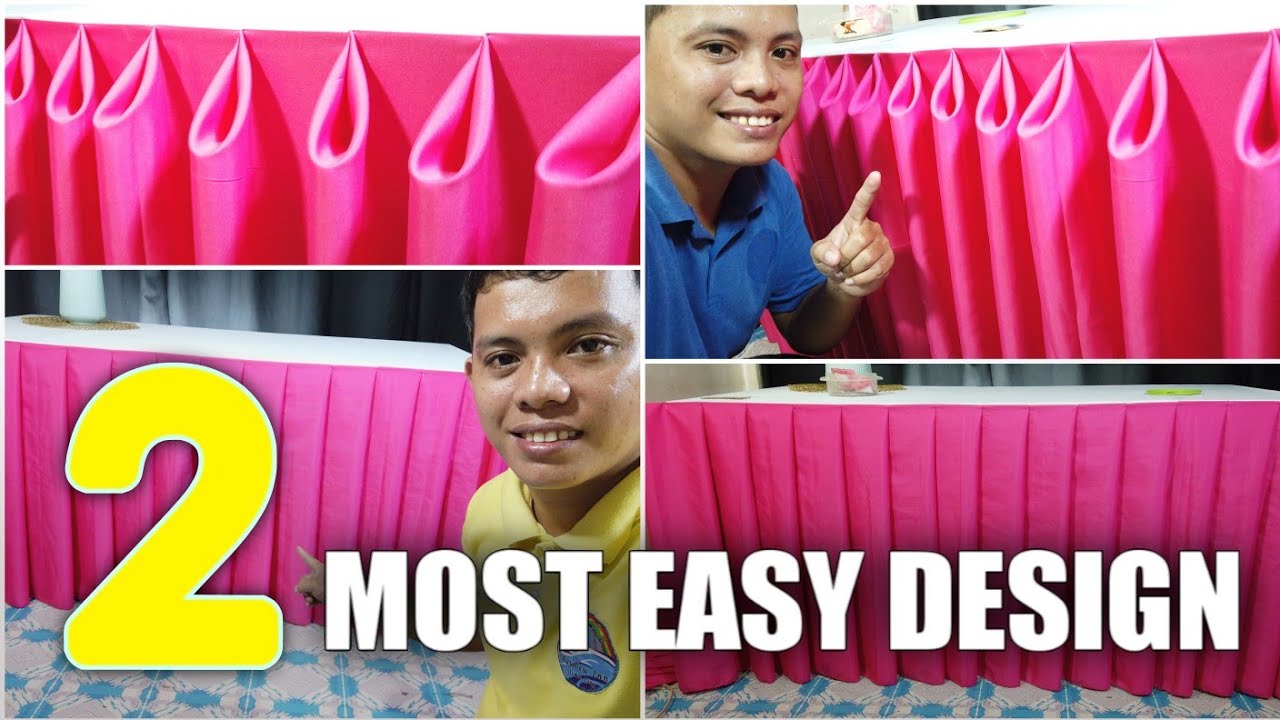 2 SIMPLE DESIGN TABLE SKIRTING #TUTORIAL - YouTube