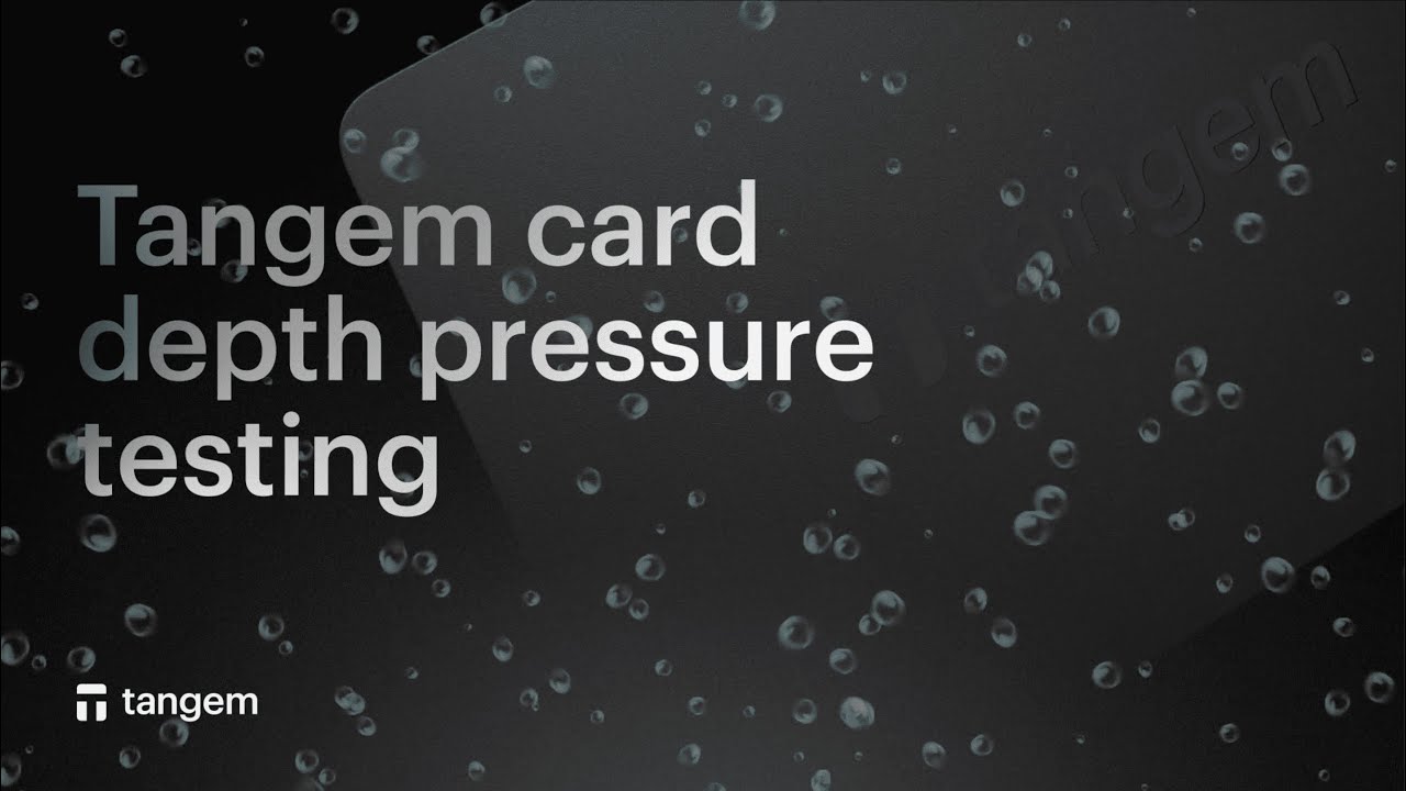 Tangem Card Depth Pressure Testing 6000m - YouTube
