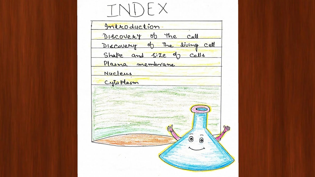 Hand Written Science project on the topic Cell and its Organelles ...