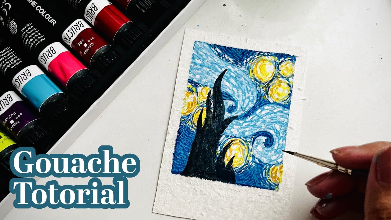 Recreating Van Gogh’s Starry Night Using Pen Art – Step-by-Step ...