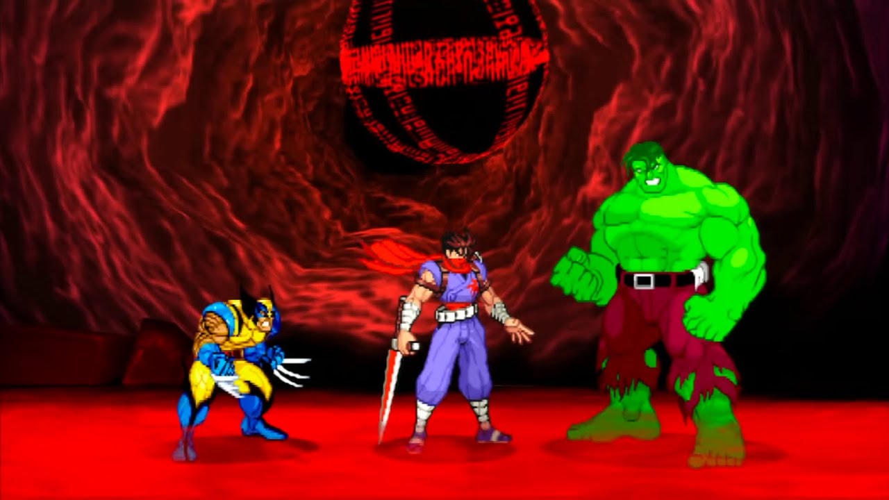 Marvel VS Capcom 2 - Wolverine/Strider Hiryu/Hulk - Expert Difficulty ...