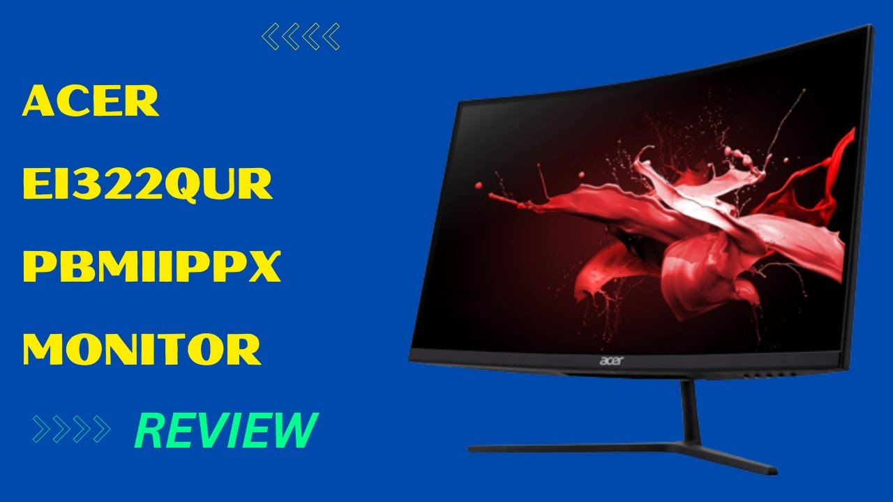 Acer EI322QUR Pbmiippx 31.5" 1500R Curved WQHD 2560 x 1440 Gaming ...