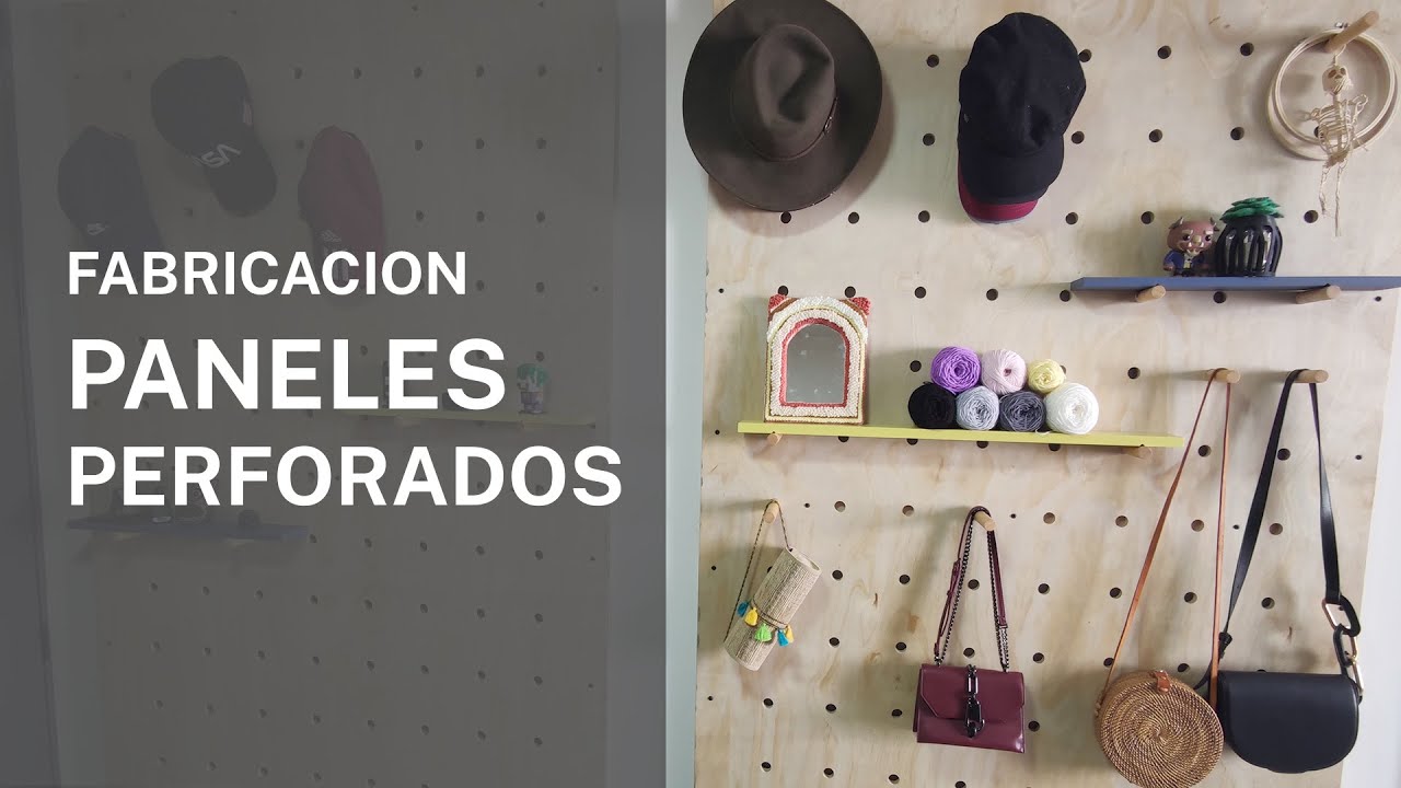 Fabricación de Paneles Perforados || Carpintería #diy - YouTube