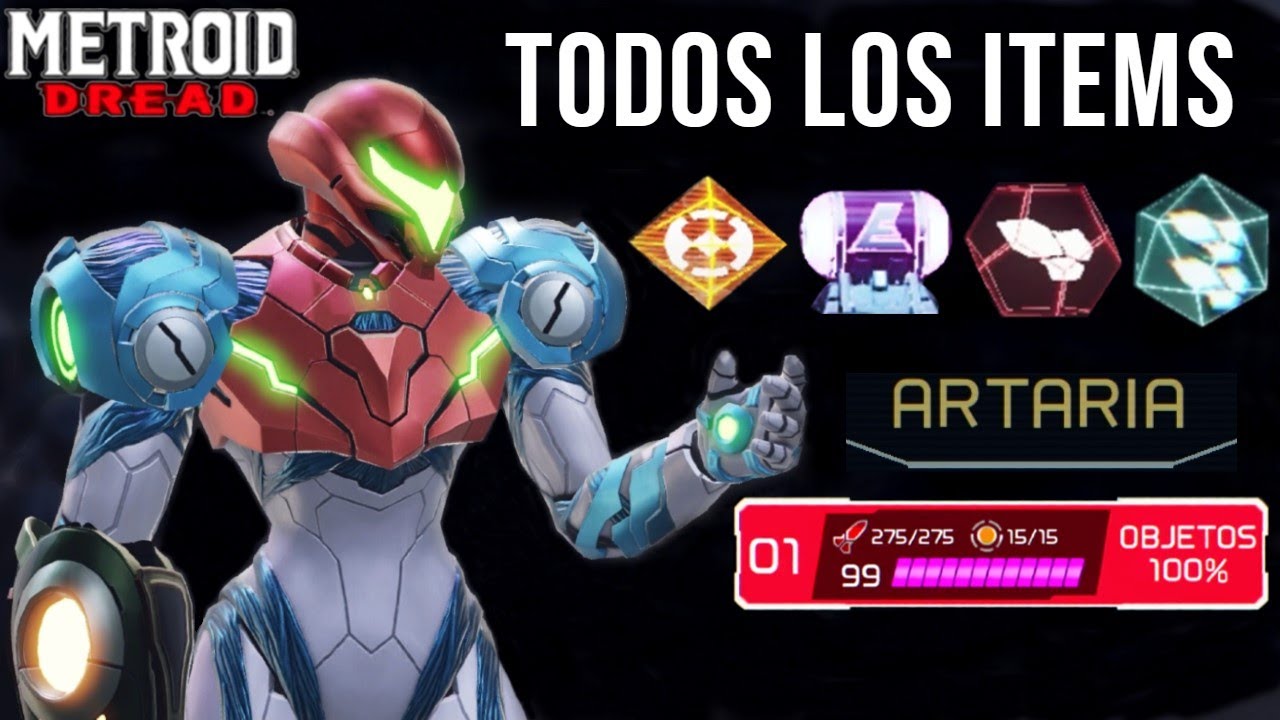 Metroid Dread Artaria (todos los items y habilidades) - YouTube