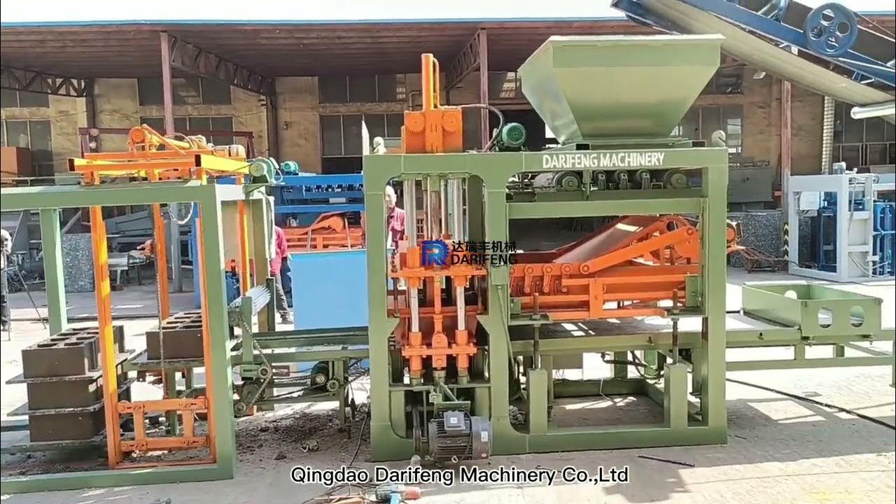 QT4-15 block machine#cementblockmakingmachine #blockmachine - YouTube