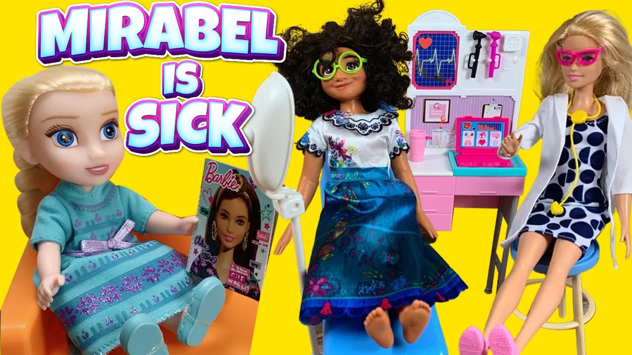 Mirabel is Sick - Encanto Toys - Anna and Elsa Help - YouTube