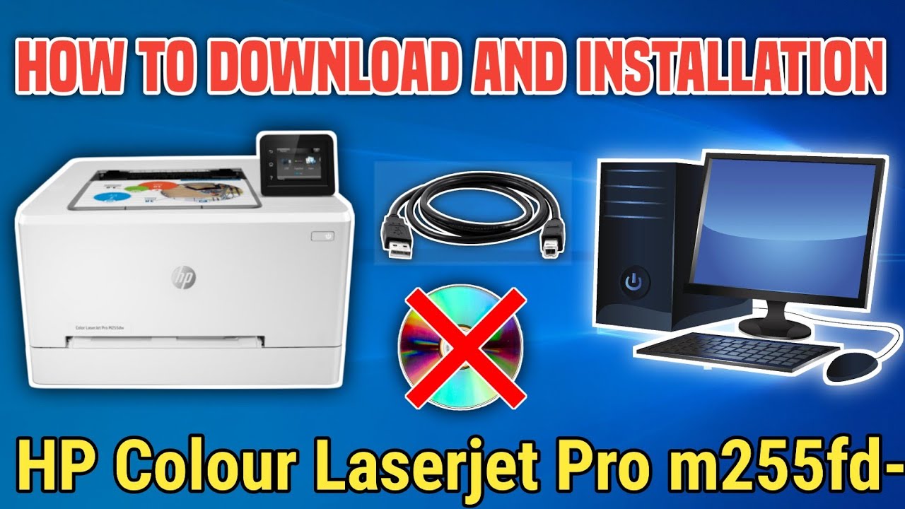 HP Color LaserJet Pro M255dw printer Driver How to Download and install ...