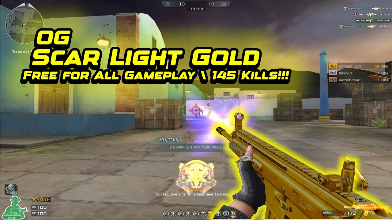 Crossfire West | OG Scar Light Gold | Free For All Gameplay | 145 Kills ...