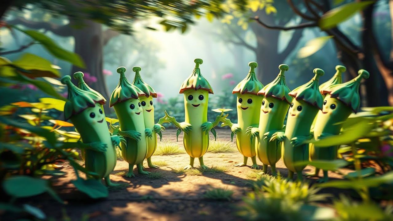 Okra Pokra Pop! | Fun Vegetable Nursery Rhyme for Kids | Happy Little ...
