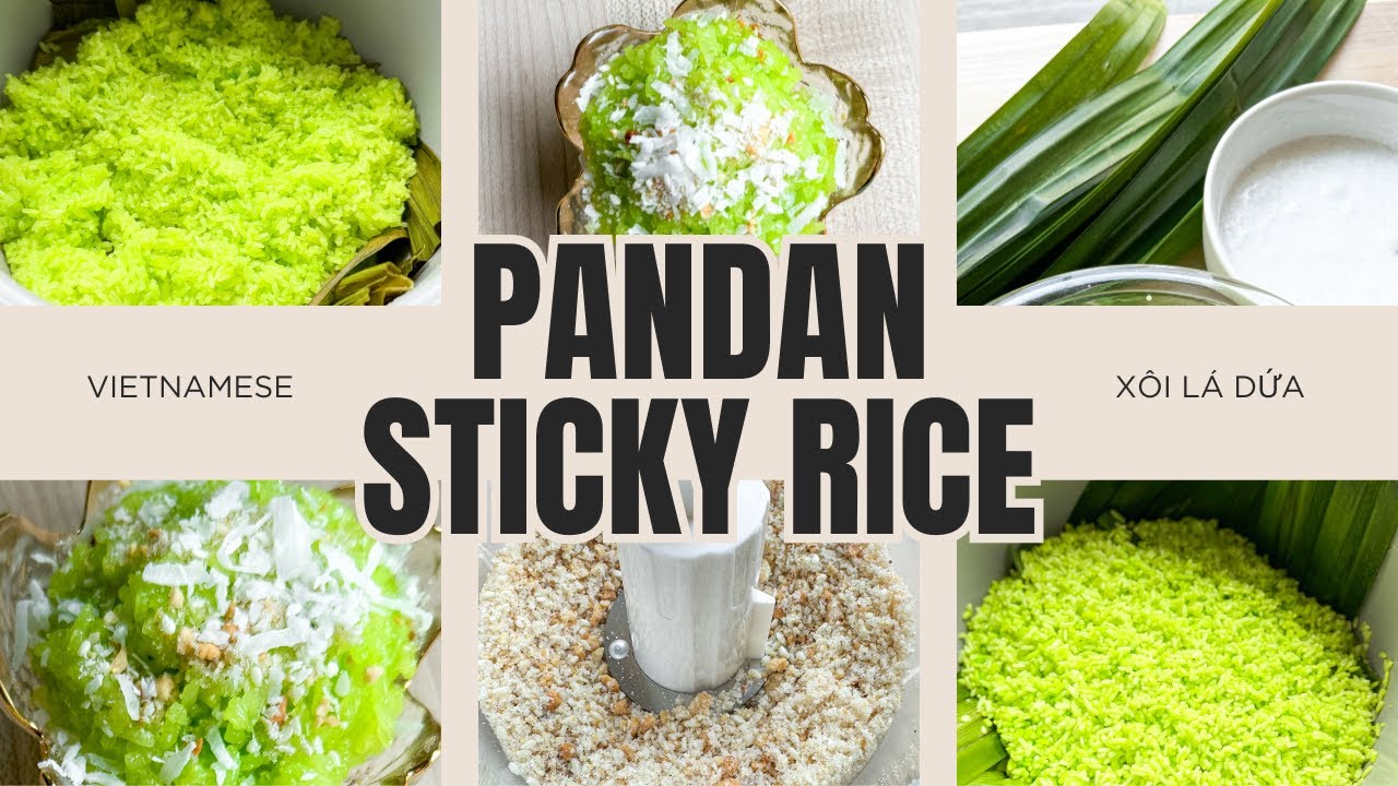 How to make pandan sticky rice (in the rice cooker!) 🍚🌿 - YouTube