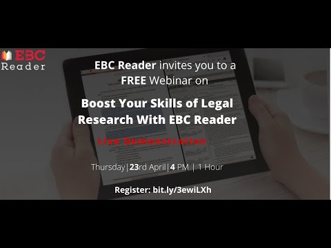 Boost Your Legal Research Skills with EBC Reader - YouTube