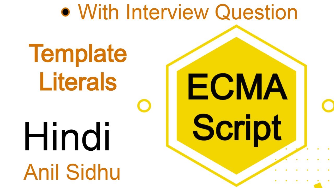 Es6 Tutorial In Hindi 4 Template Literals Youtube