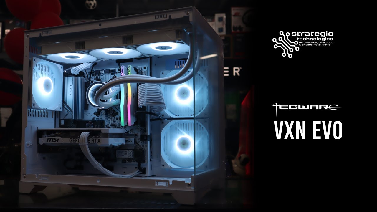 White Theme Gaming PC in 2024 using Tecware VXN EVO White Dual Chamber ...