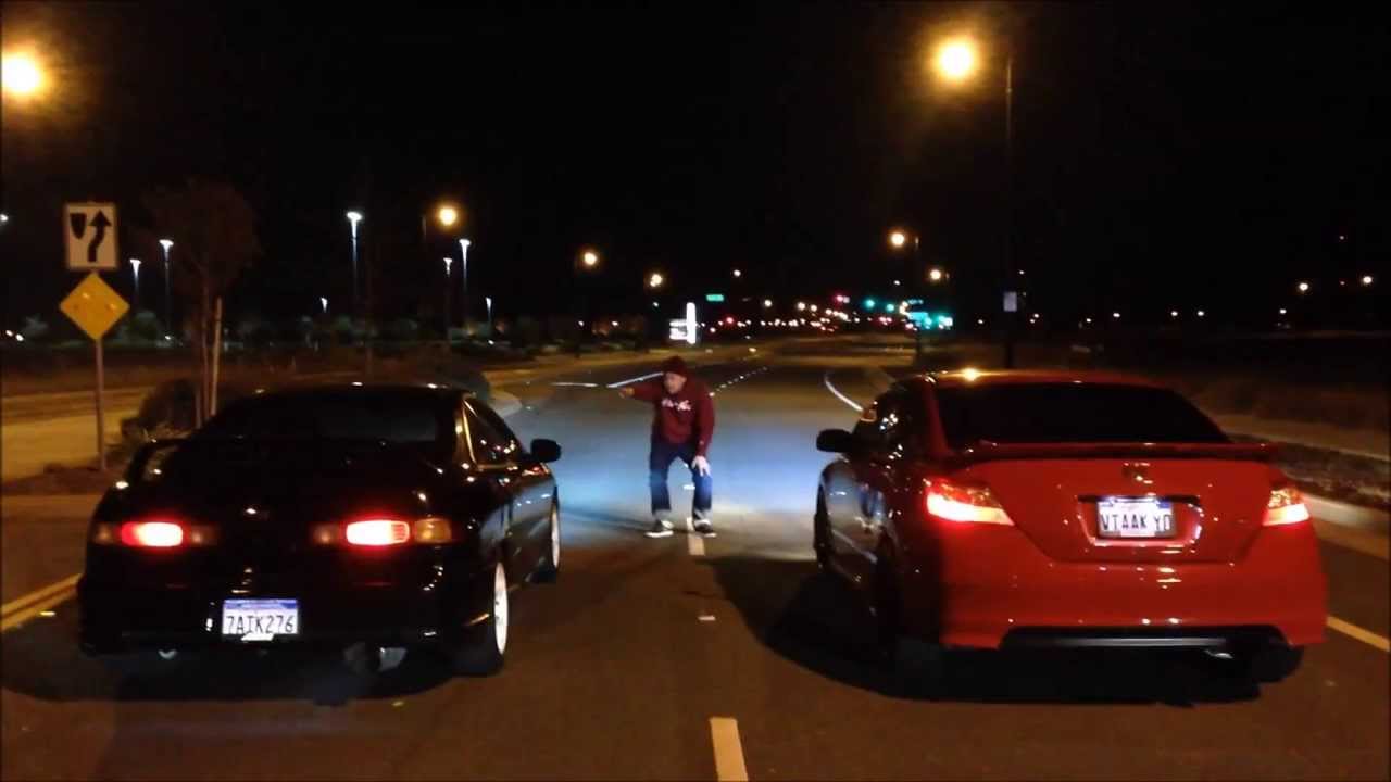 08 Civic SI vs Integra Type R - YouTube