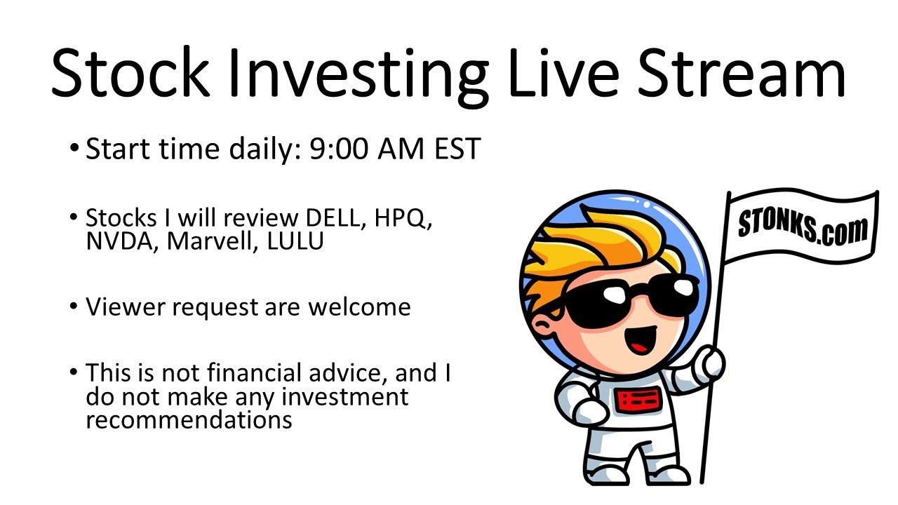 Stock Investing Live Stream for August 30th - YouTube