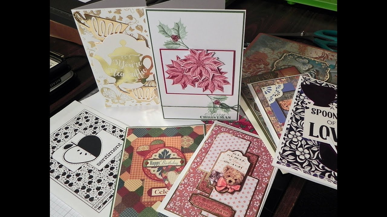 Quick card design - Working with a sketch - YouTube