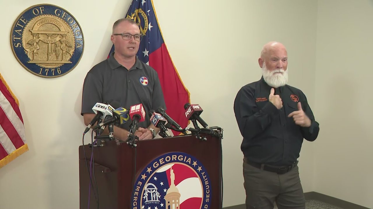Georgia Emergency Management Agency holds press conference ahead of ...