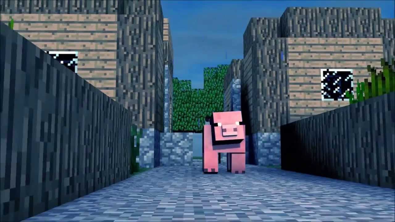Minecraft : Sad Pig Short Animation Series Ep 1 - YouTube