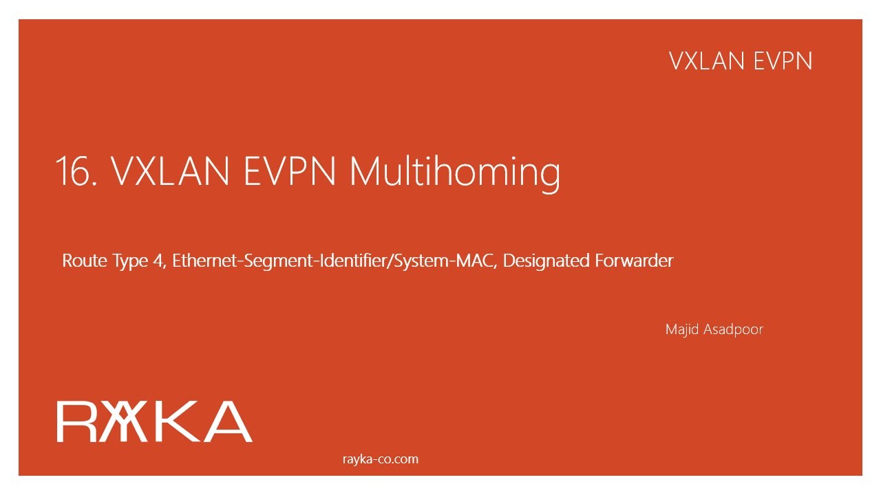 16. VXLAN EVPN Multihoming - YouTube