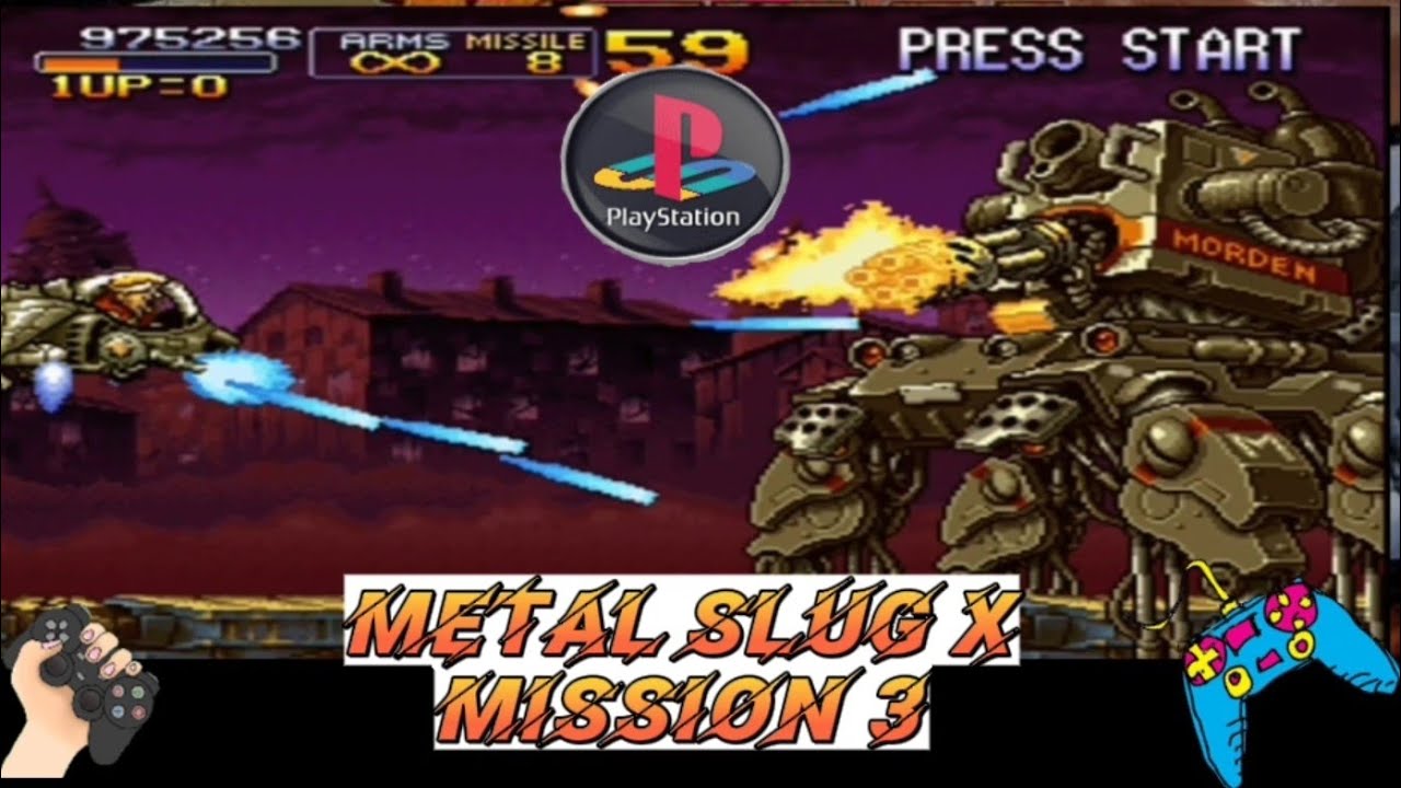 METAL SLUG X-Mission 3 "Soldier(MARCO) -seru dan asyik- Game Ps1🎮[Game ...