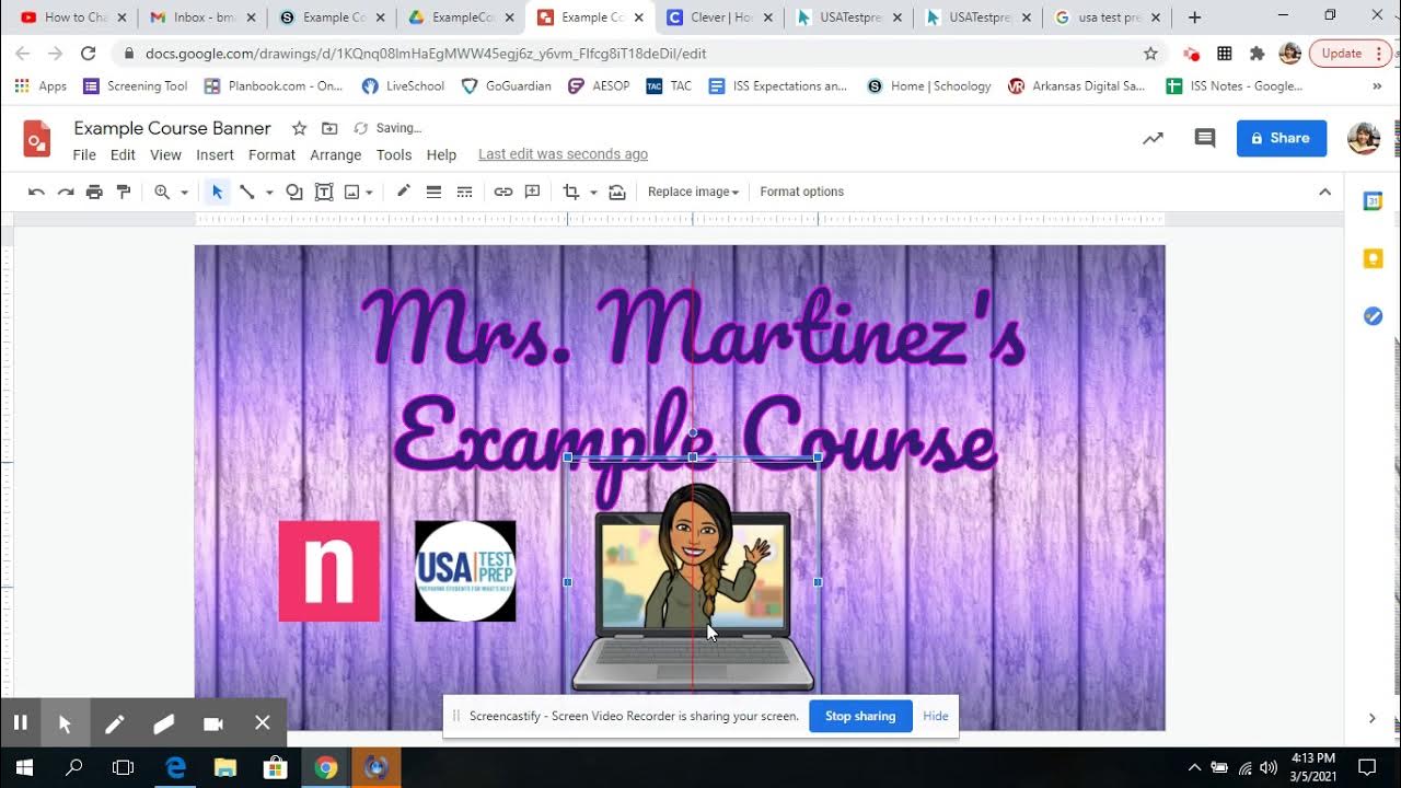How to Create a Banner in Schoology using Google Draw - YouTube