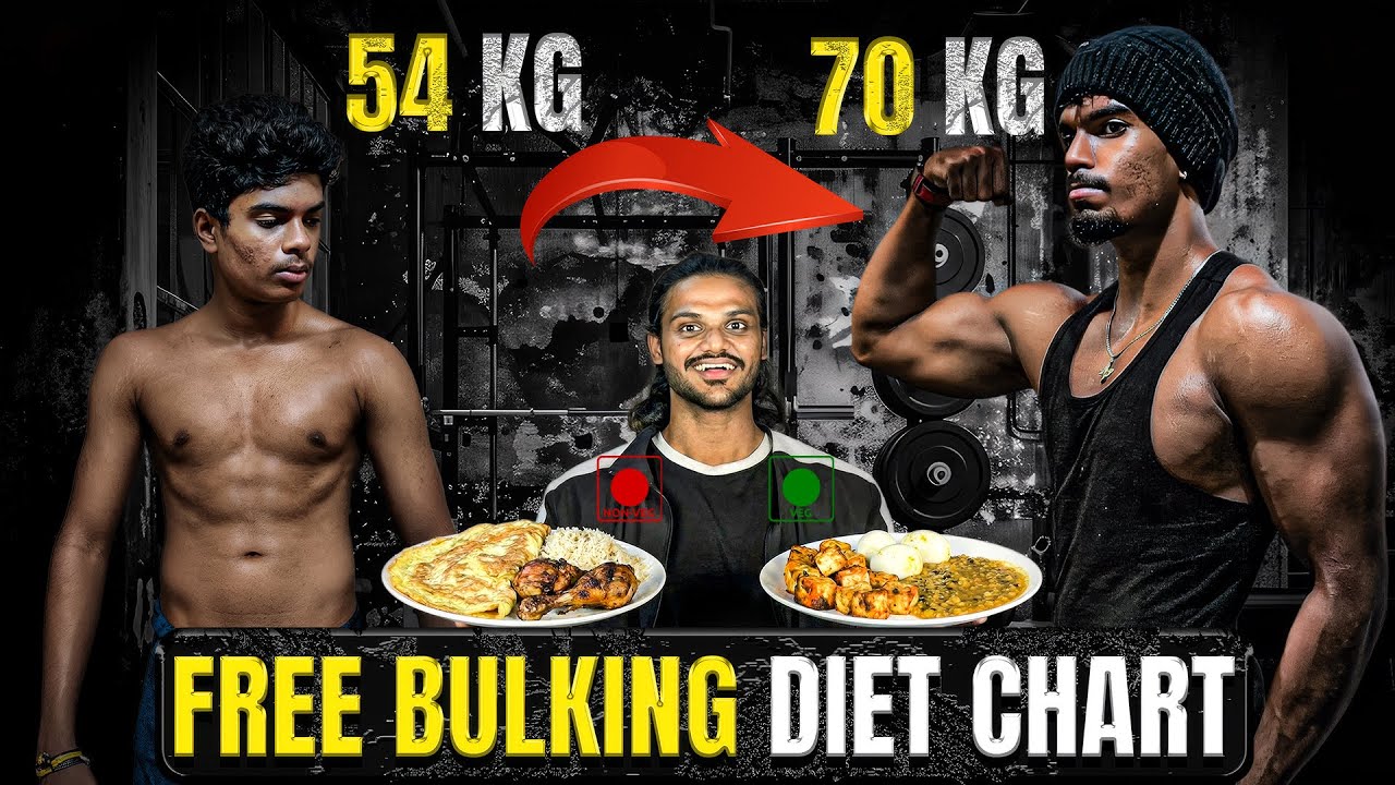 This Diet Chart Helped Us To 'GAIN MUSCLE' Fast ‼️| (Cheap & Best ...