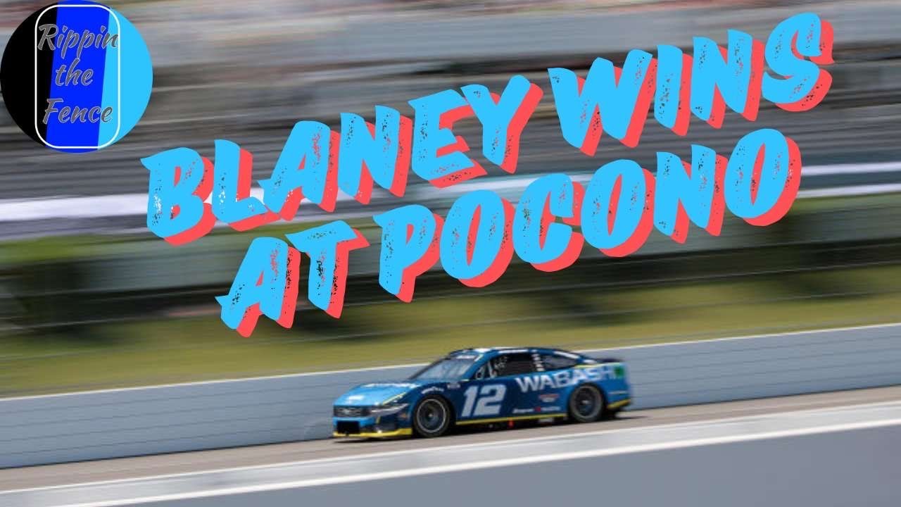 Blaney Wins Second Time at Pocono | Bad Luck for Busch Continues ...