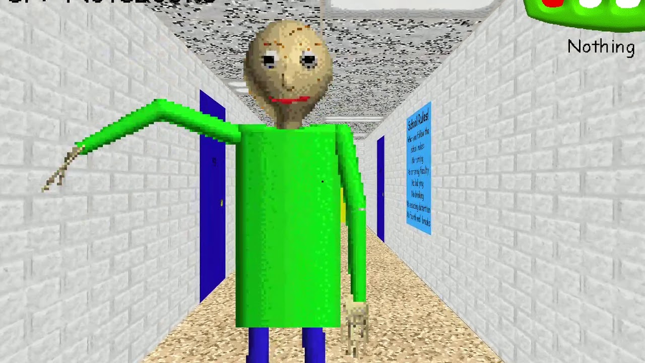 Baldi has eating practice - YouTube