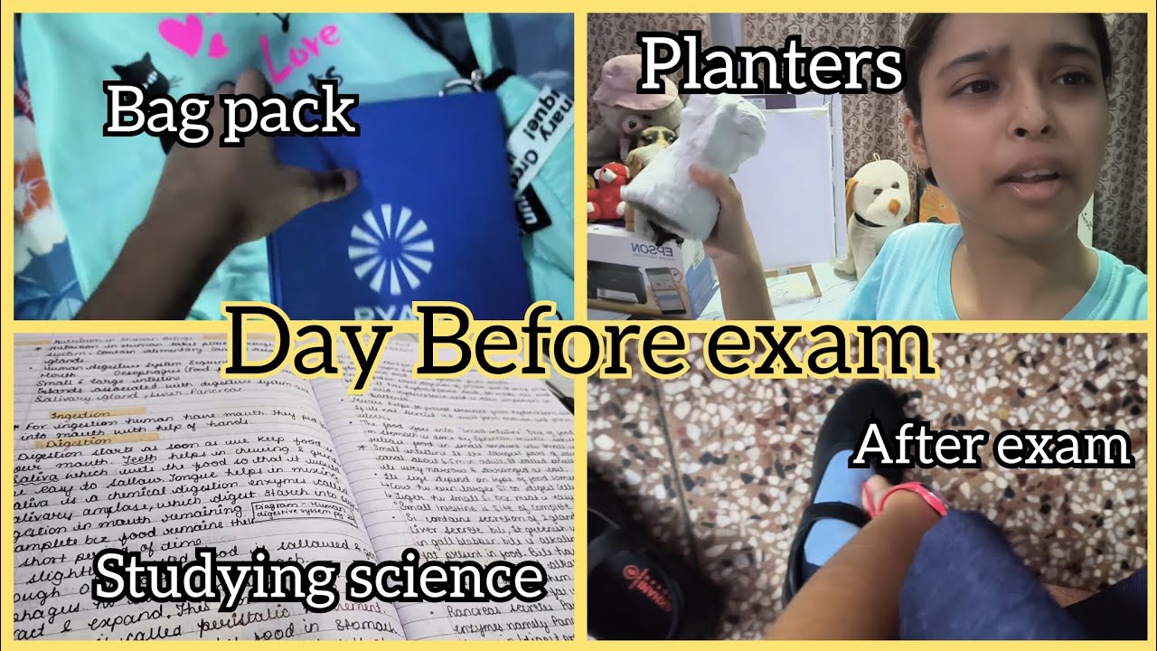 A day before the exam / after exam *CBSE 10th Grader* :) - YouTube