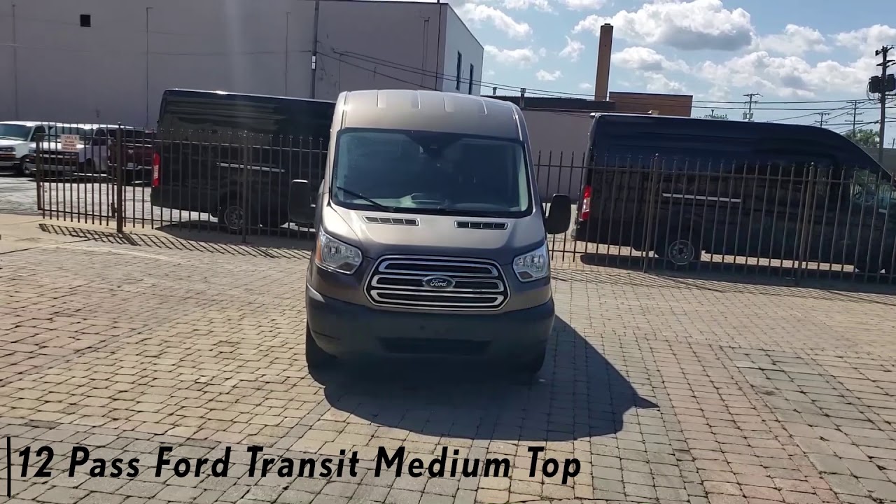 12 Pass Ford Transit Medium Top Van - YouTube