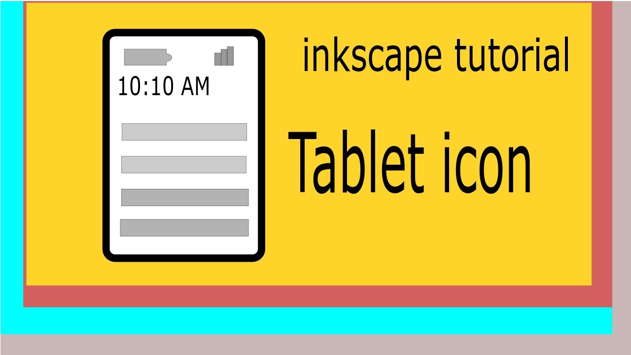 inkscape tutorials : tablet | how to make vector illustration ...