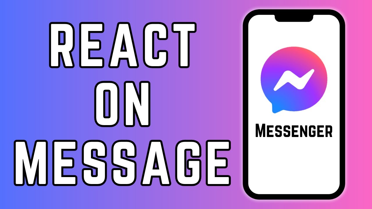 How to React on Message on Facebook Messenger - YouTube