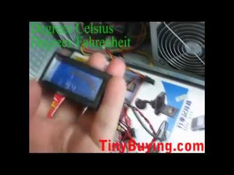 Digital Computer Thermometer Temperature Meter Gauge C/F PC MOD [400288 ...