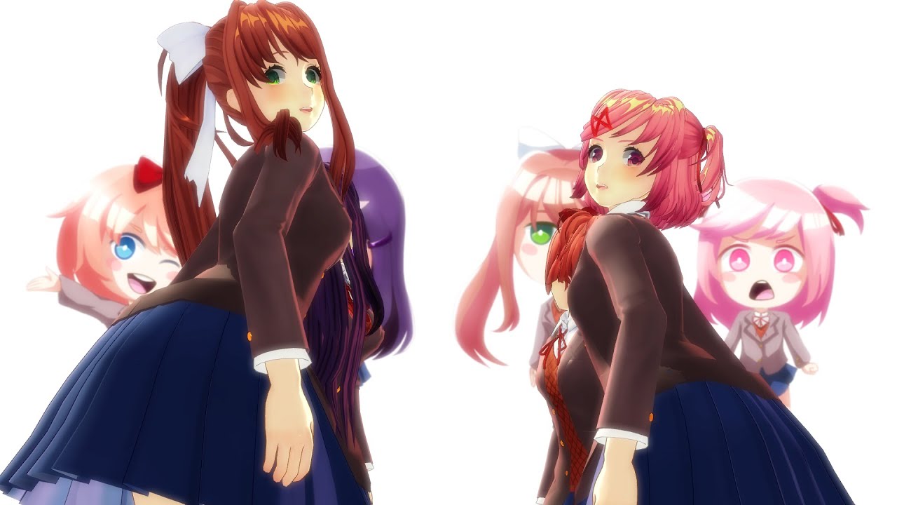 MMD Ghostly Dance - (DDLC MODELS) - YouTube