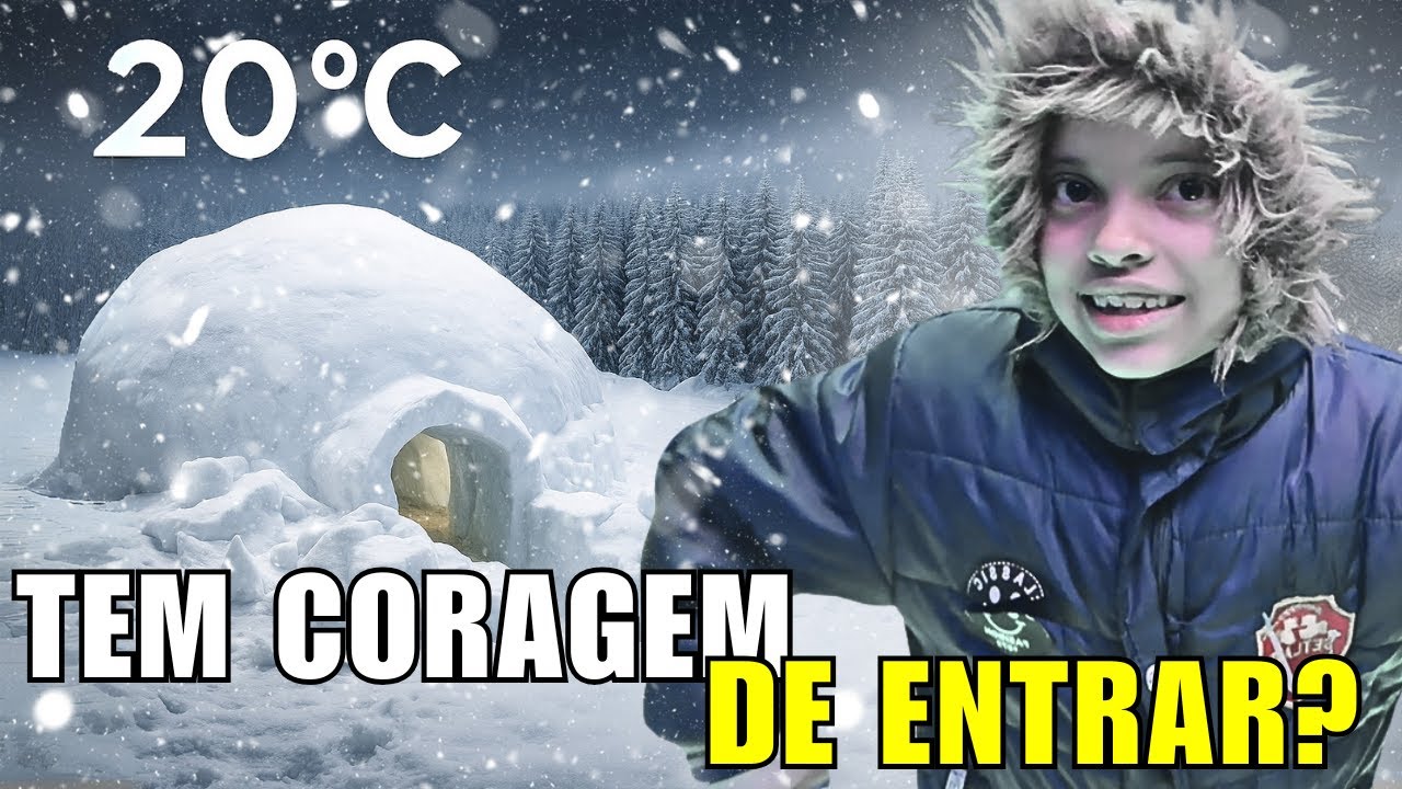 Noite gelada e divertida! Aventura de verdade na Casa de Gelo do ...
