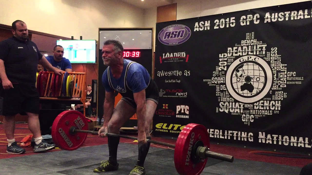 Peter McLernon Deadlift 2 - 180kg @ 82.5kg - 2015 GPC Australian ...