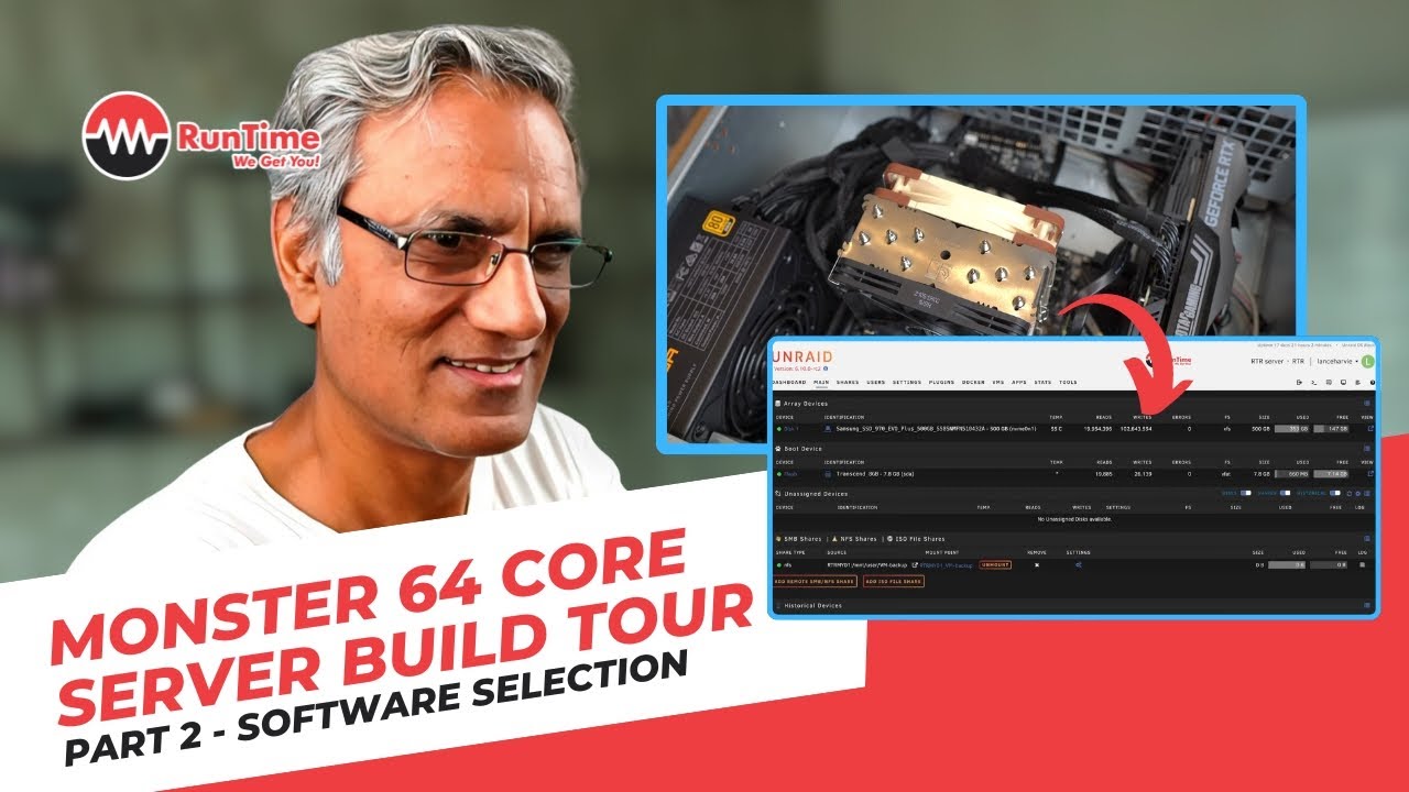 64 Core Monster Server Build Tour Part 2 - Software Selection - YouTube