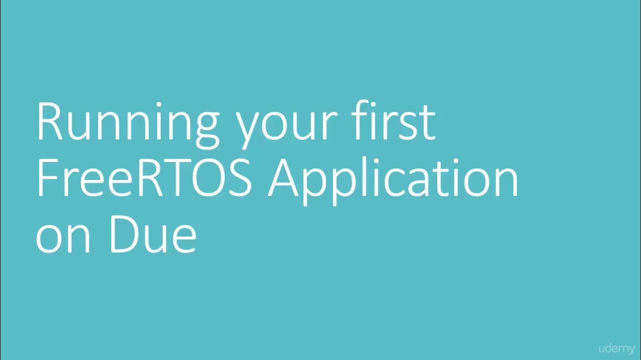 Running first freeRTOS application on Arduino - YouTube